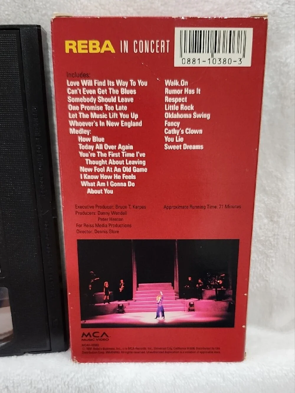 Mca | Media | 991 Reba In Concert Vhs Tape | Poshmark